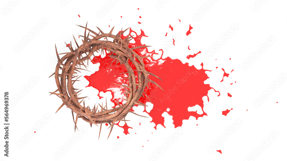 The Crown of Thorns and the Blood of Our Lord Jesus Christ - 3D ...