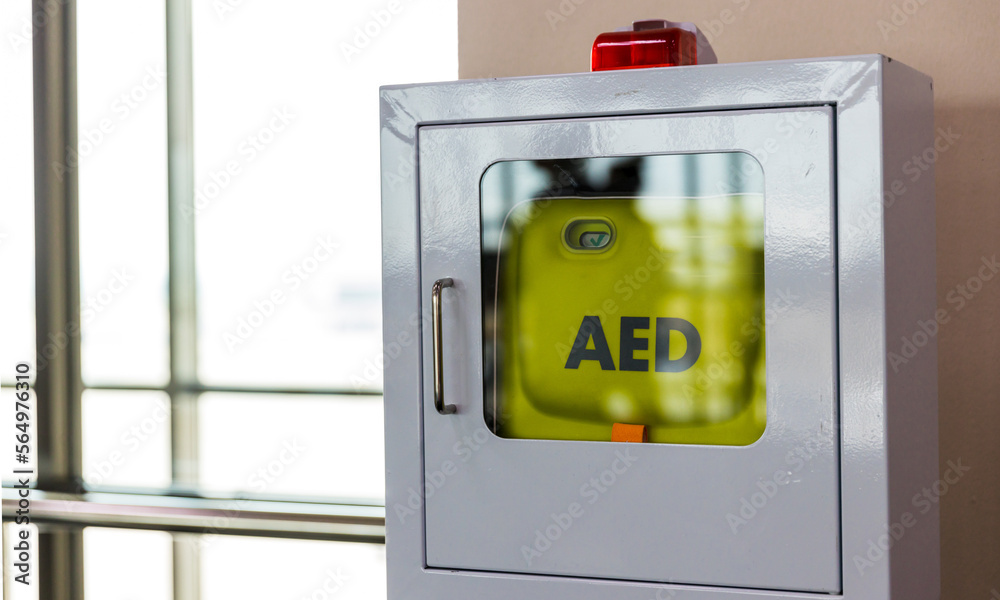 First aid box cardiopulmonary resuscitation using automated external ...