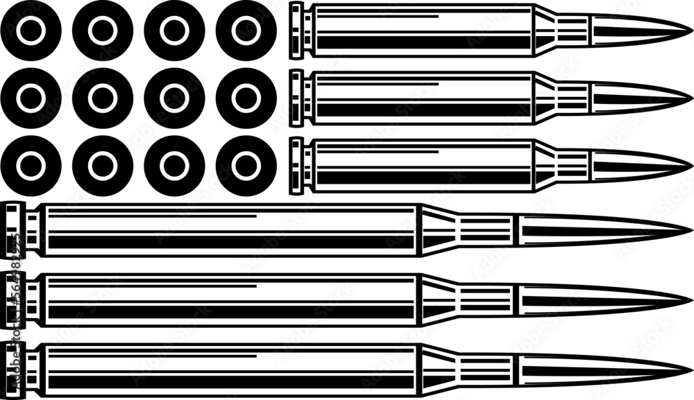 Bullets USA Flag cut file, SVG , Cricut, Silhouette , Eps, PNG ...
