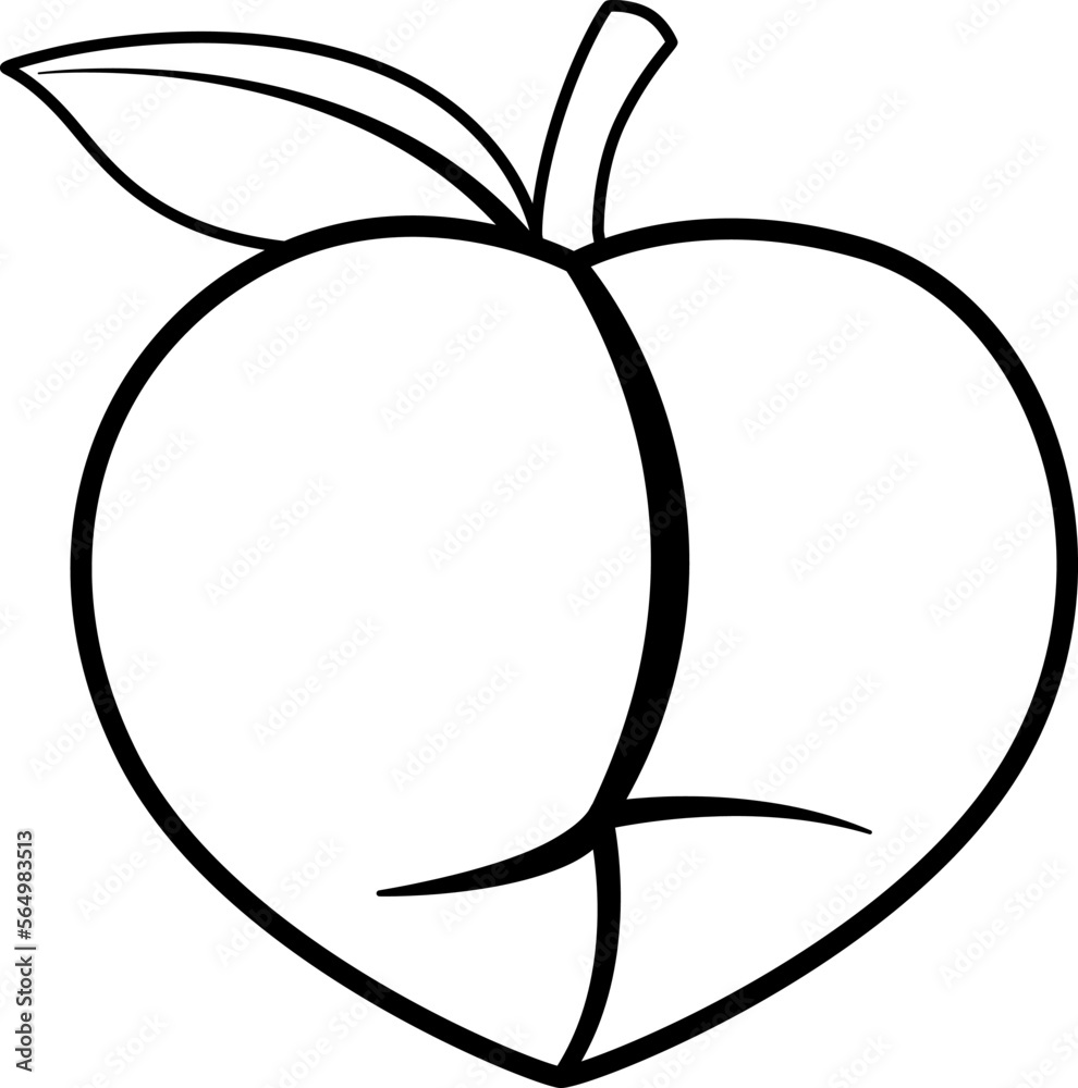 Peach Butt Booty cut file, SVG , Cricut, Silhouette , Eps, PNG ...