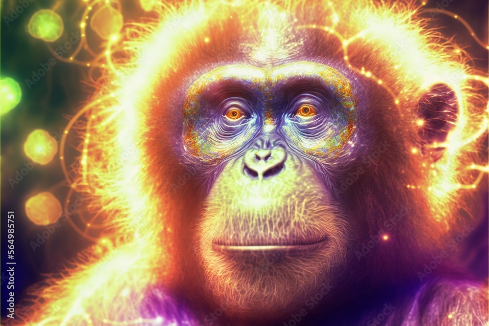 Powerful Epic Legendary King Kong Monkey King in Universe. Spiritual ...