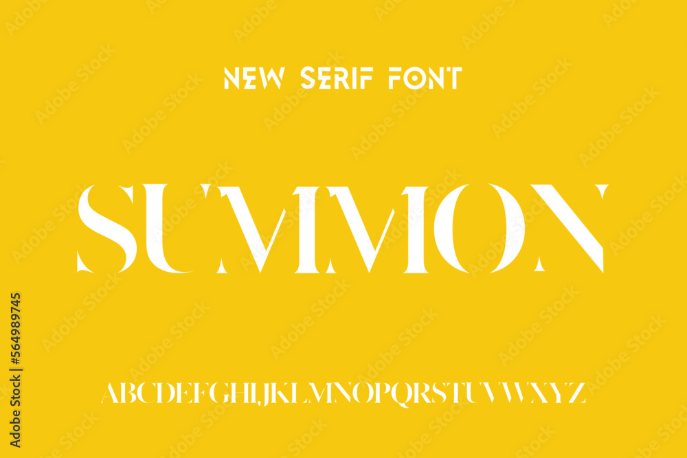 SUMMON Modern sans serif elegance font. Classic minimal high contrast ...