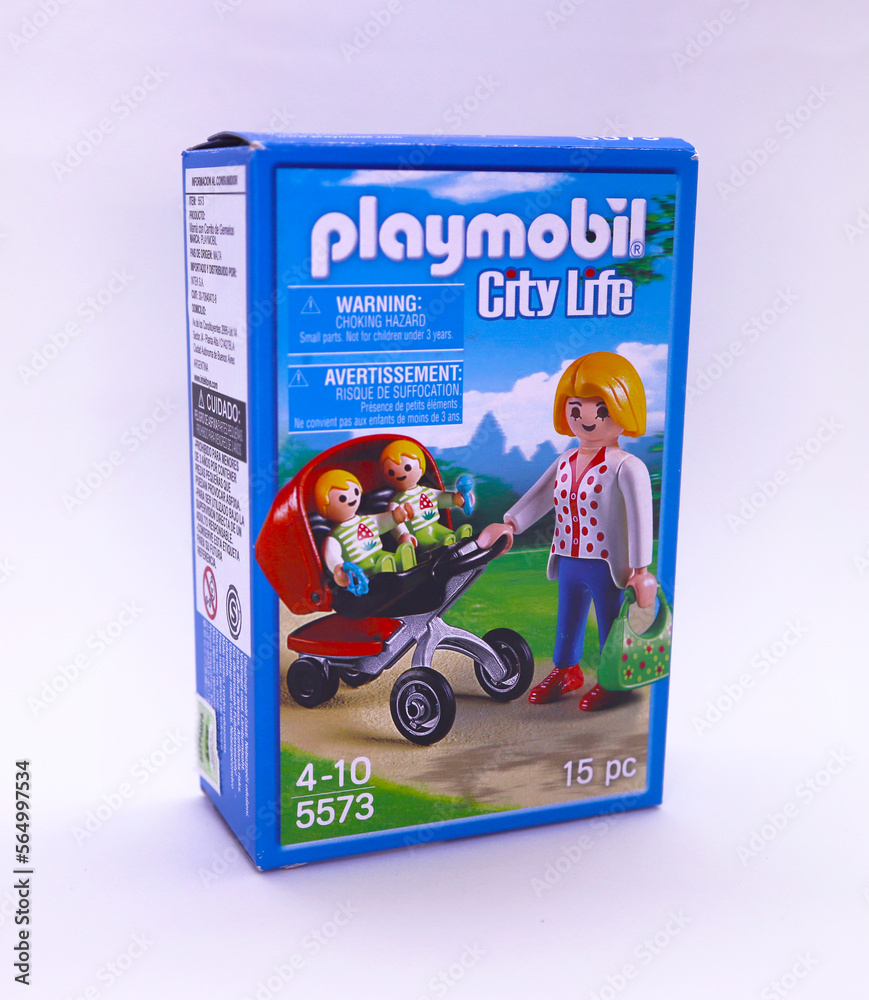 Playmobil City Life box. Mother and sons. Mom and twin babies in their ...