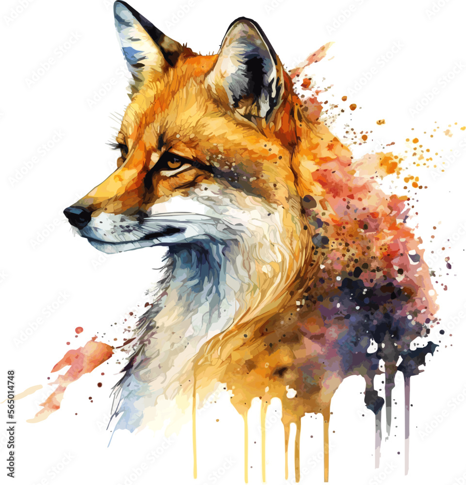 Fox Watercolour