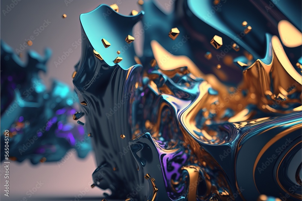 Stunning abstract background with mesmerizing shapes. Dynamic design ...