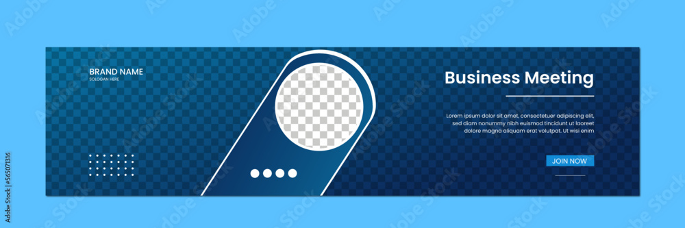 Linkedin cover banner template, web banner, social media cover banner ...