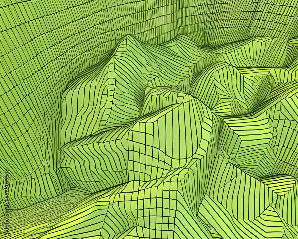 Digital elevation model DEM of terrain, made with generative AI ...