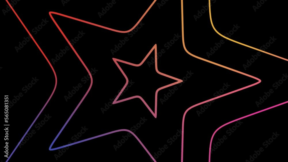 Vidéo Stock wavy star animation.Seamless looped animation motion ...