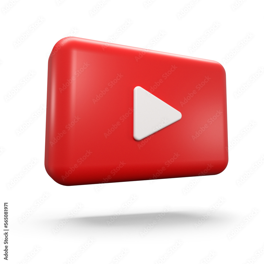 Youtube logo on transparent background. Stock Illustration | Adobe Stock