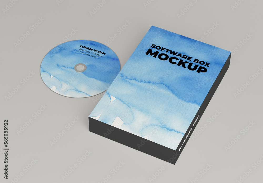 Software Product Box Mockup Stock Template | Adobe Stock