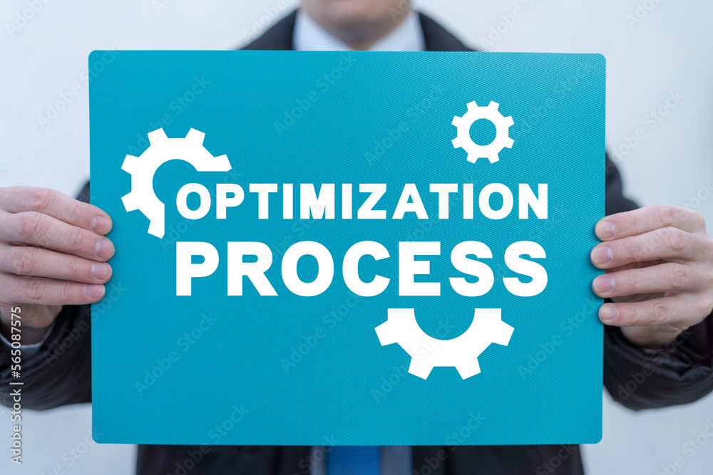 Optimization Process Concept. Software Technology System Business. All ...