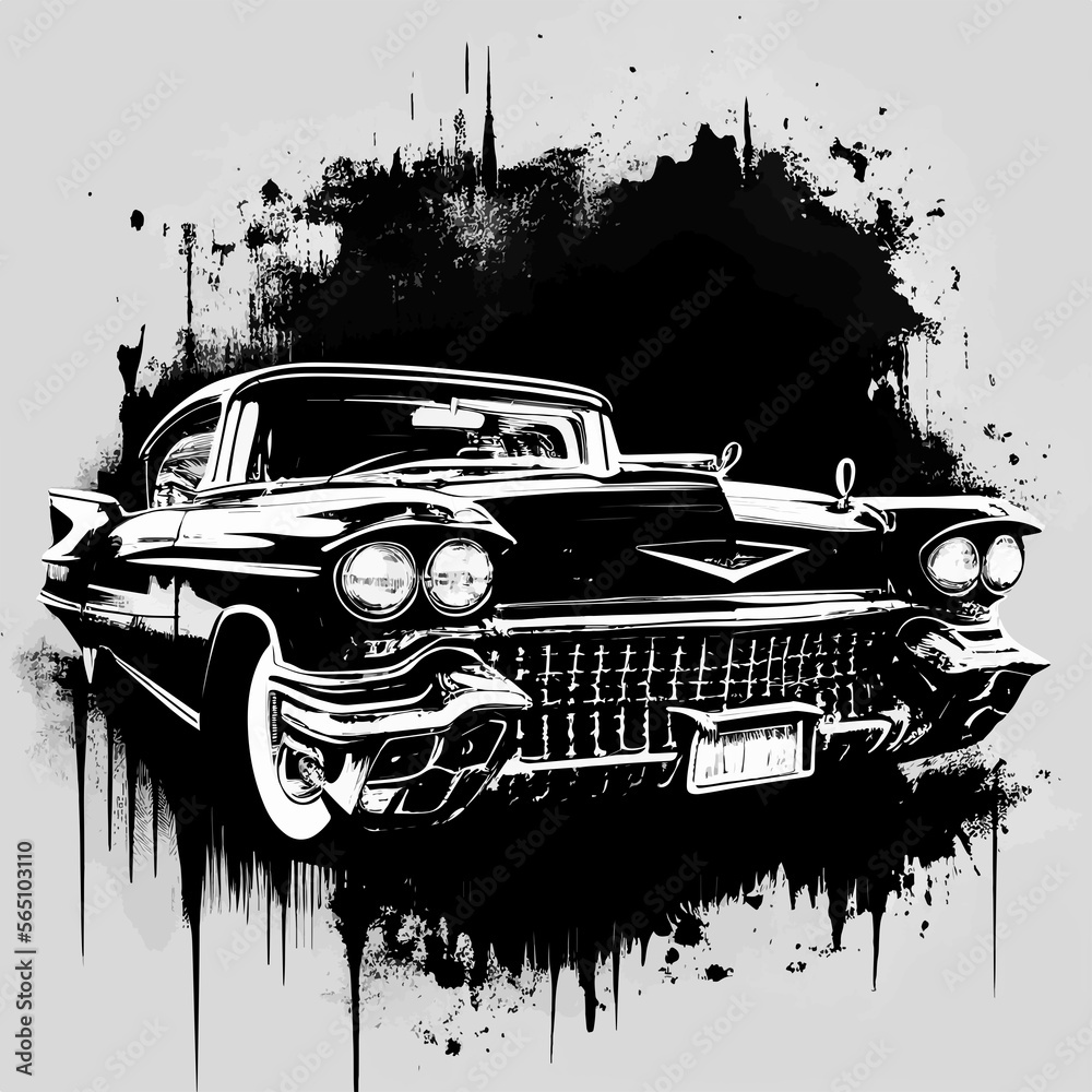 Classic Car Cadillac Logo Stock Illustration | Adobe Stock