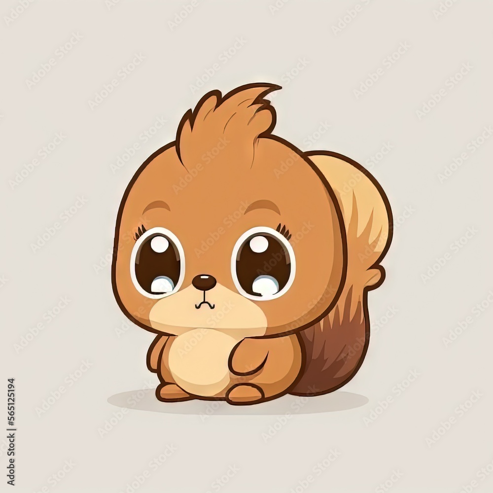 Sad Squirrel Drawing