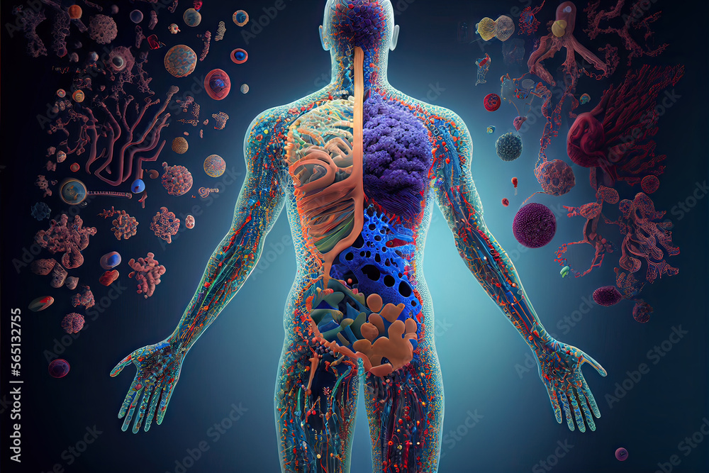 Immune system, protection against viruses and bacterias. Different ...