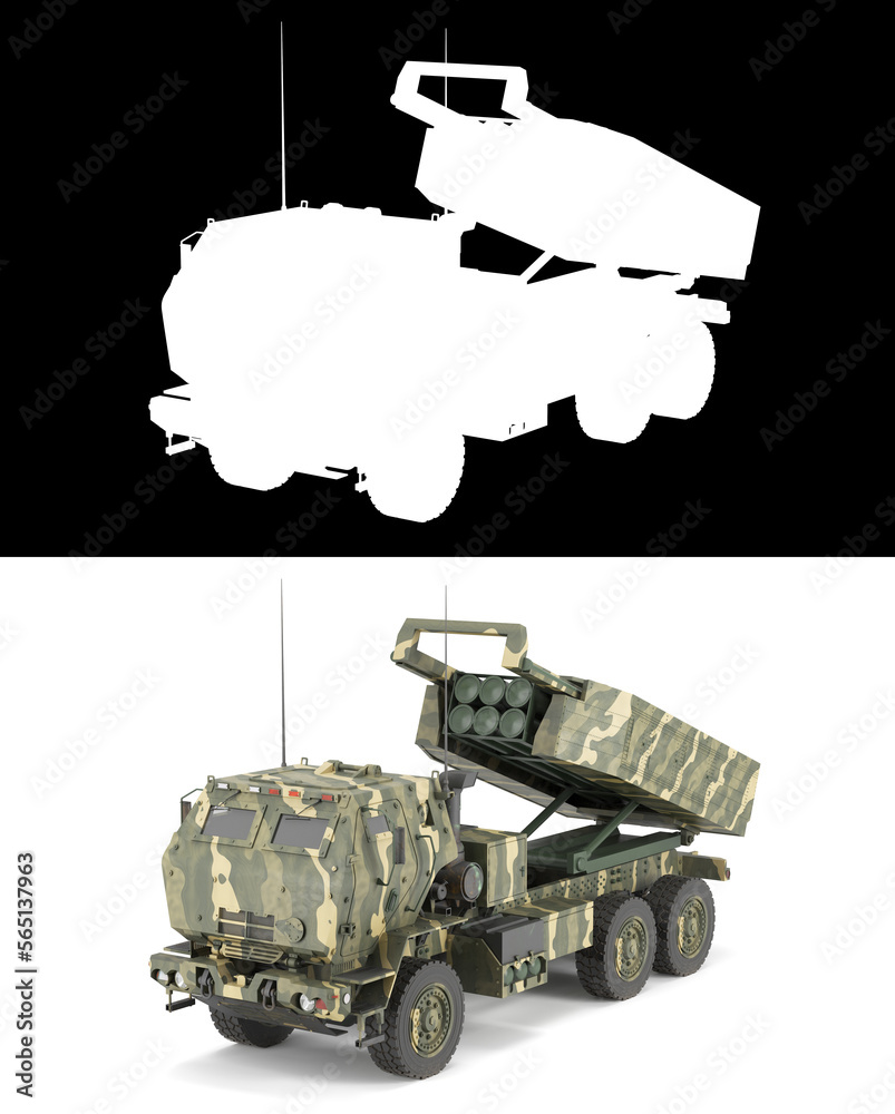 3d render mlrs himars High Mobility Artillery Rocket System land leases ...