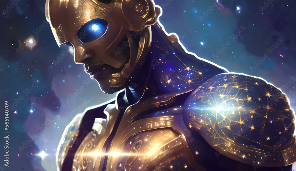 Futuristic 3D Space Adventure: A Conceptual Illustration of a Woman ...