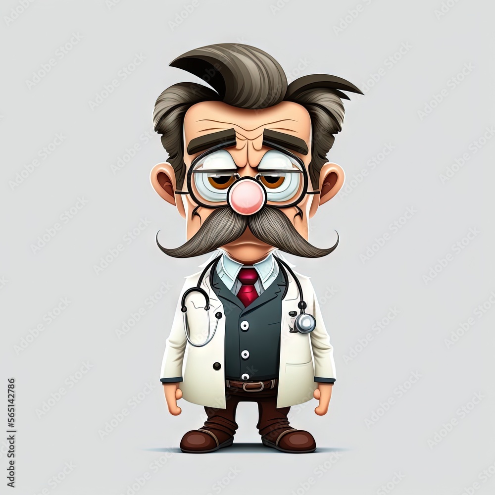 Cartoon Serious Look