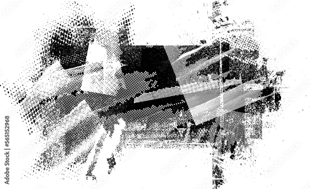 Vetor de Glitch distorted grunge layer . Noise destroyed texture ...