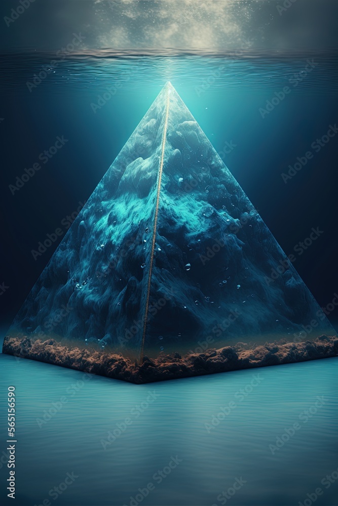 Underwater Crystal Pyramids