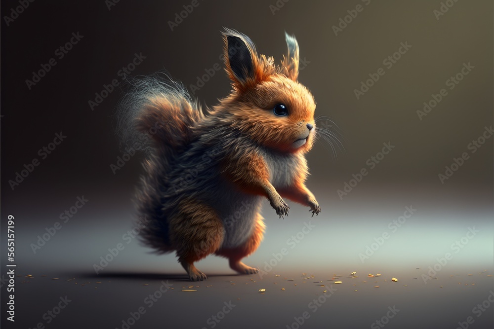 Illustration of animals in dynamic poses - Created with generative Ai ...