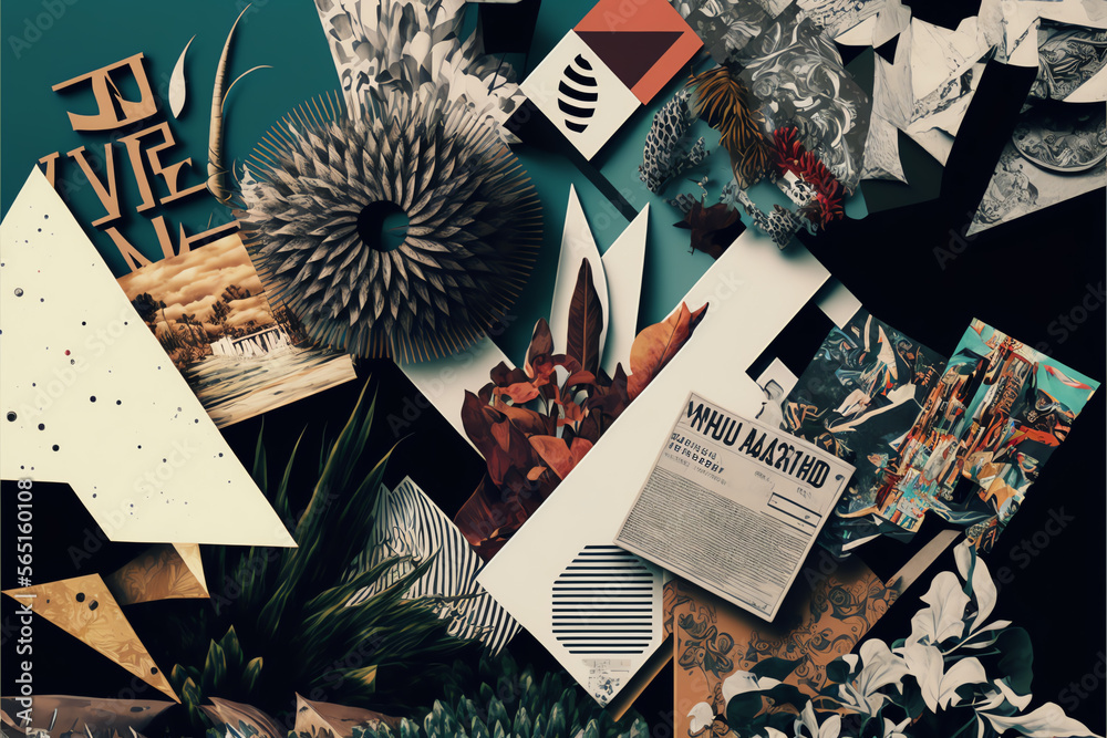 Collage Texture: A Perfect 4K Editorial Stock Photo of Textures and ...