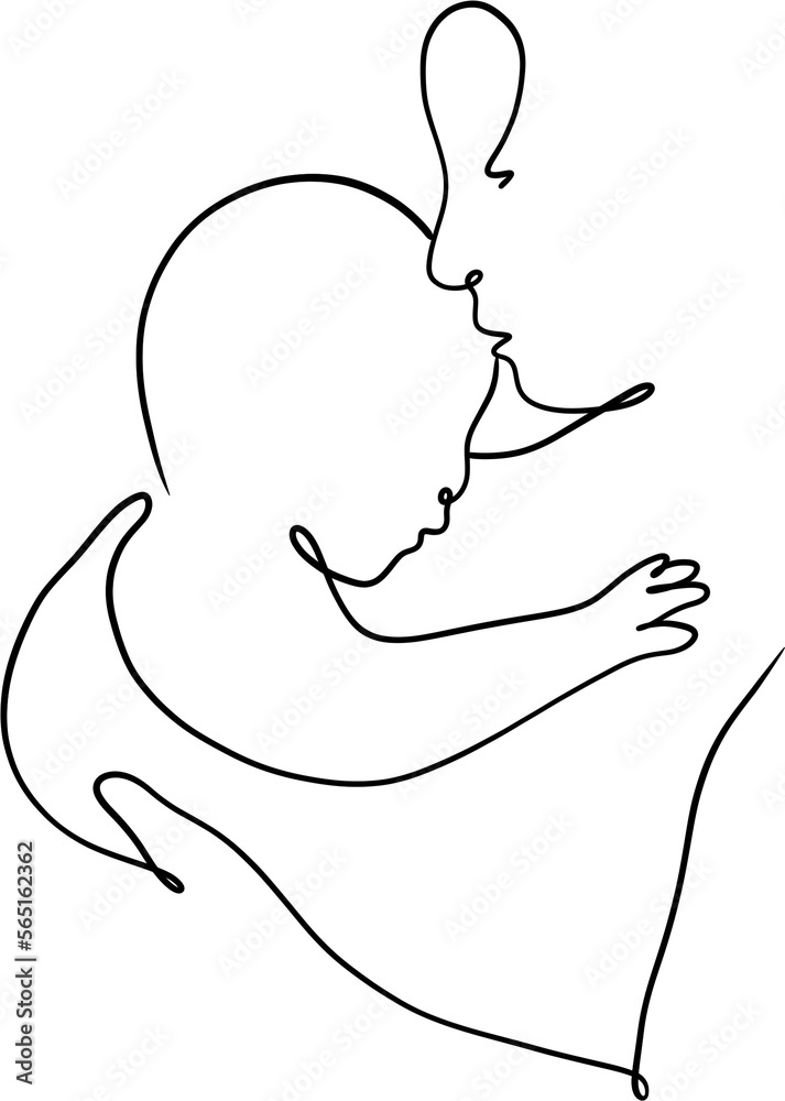 Motherhood Line Art PNG Illustrations - Hand drawn isolated transparent ...