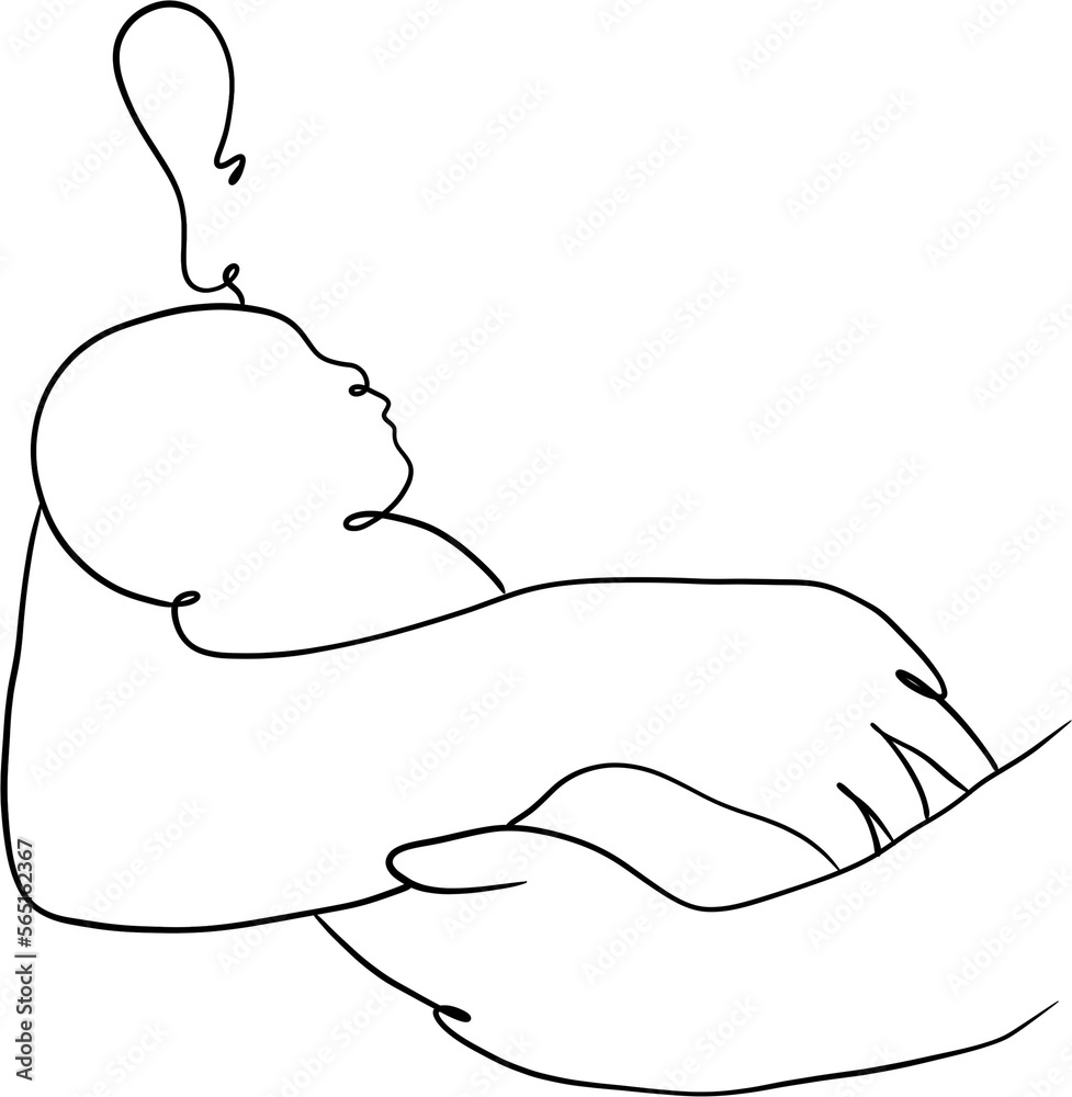 Motherhood Line Art PNG Illustrations - Hand drawn isolated transparent ...