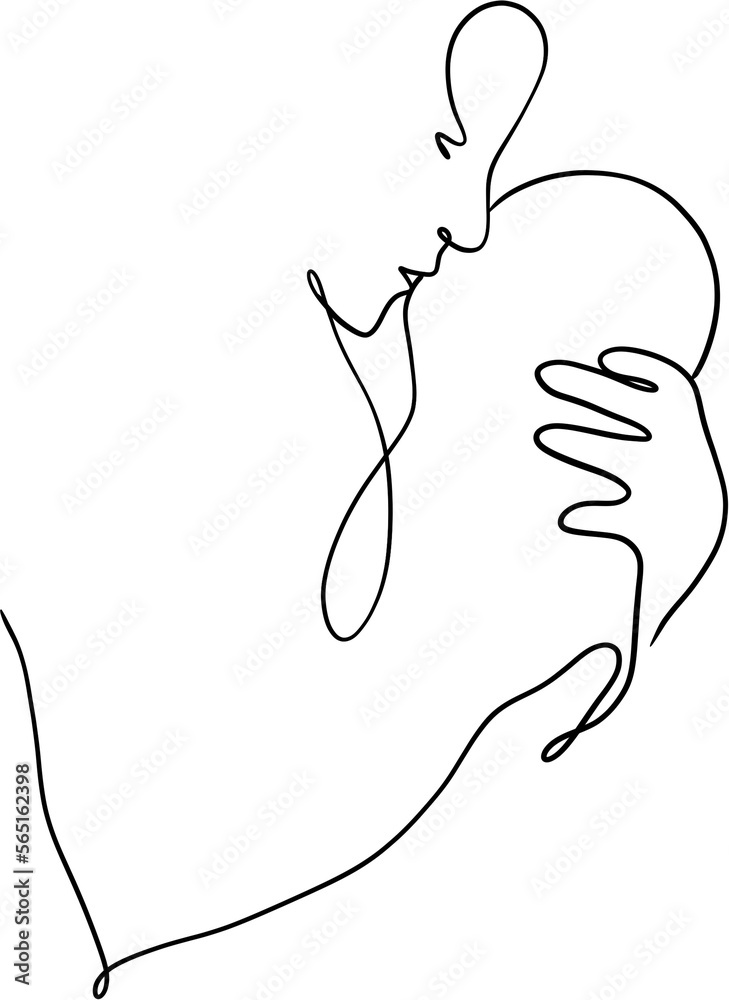 Motherhood Line Art PNG Illustrations - Hand drawn isolated transparent ...