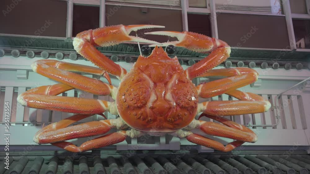 This video shows an animatronic crab moving it's legs and claws. vídeo ...