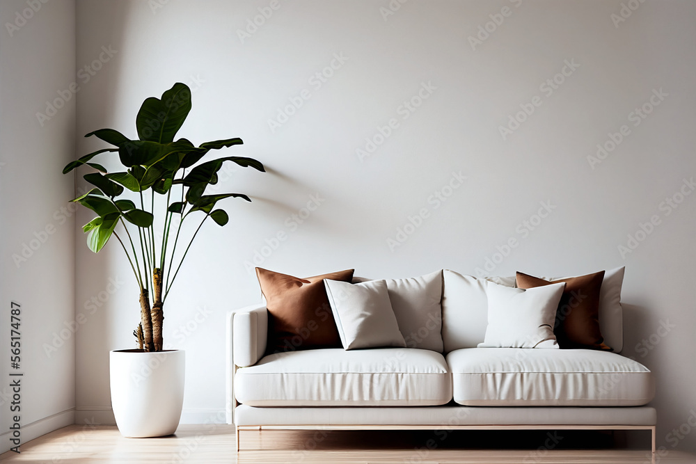A light and airy interior design featuring a Scandinavian-inspired ...