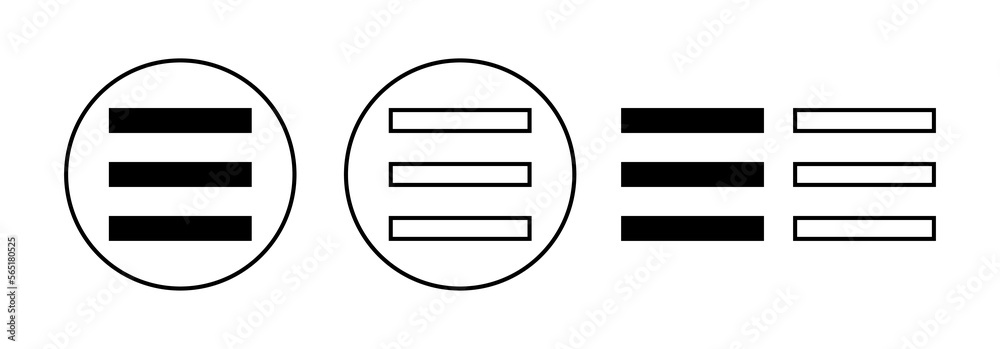 Menu Icon vector for web and mobile app. web menu sign and symbol ...