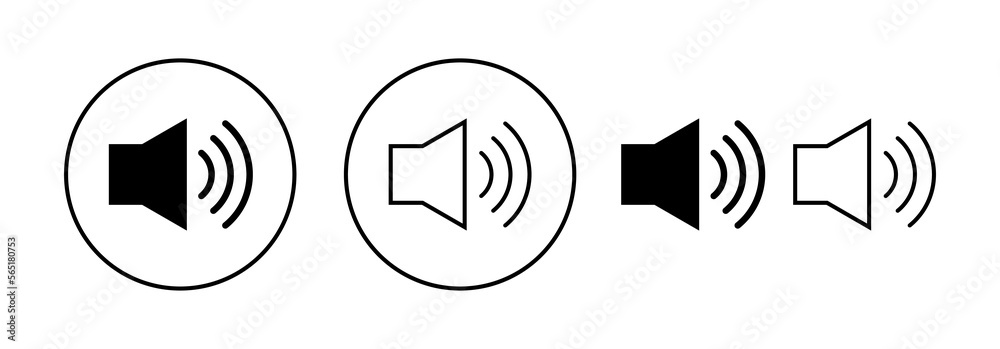 Speaker icon vector for web and mobile app. volume sign and symbol ...