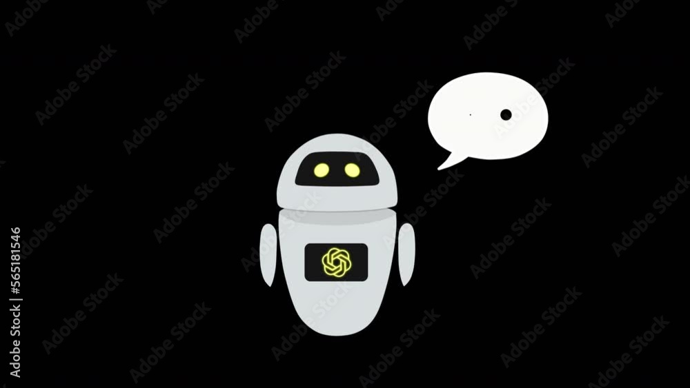 AI cyberspace robot, ChatGPT Chat with AI or Artificial Intelligence ...