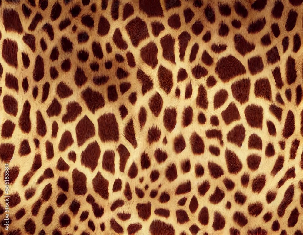 Seamless soft fluffy leopard print or cheetah spots African safari ...