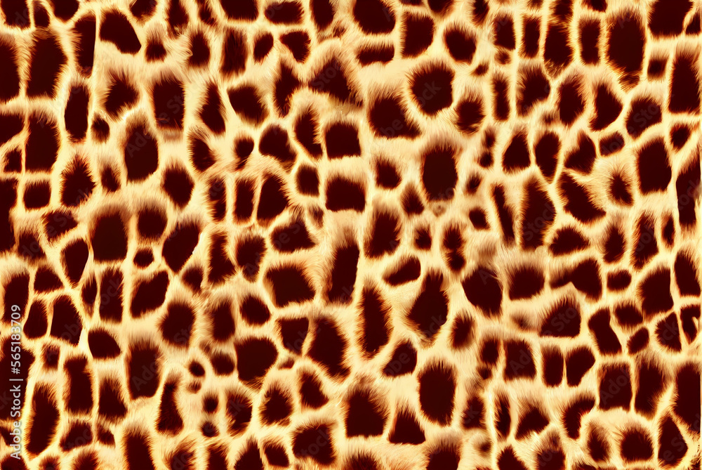 Seamless soft fluffy leopard print or cheetah spots African safari ...