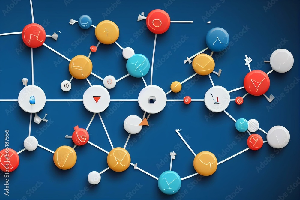 Stockillustratie Project milestone to progress toward business goal ...