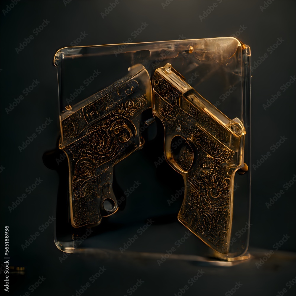two glock engraved on glass album cover dark golden guns glock should ...