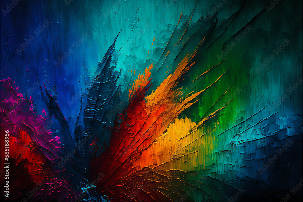 texture Abstract painting mixes many colors and textures for ...