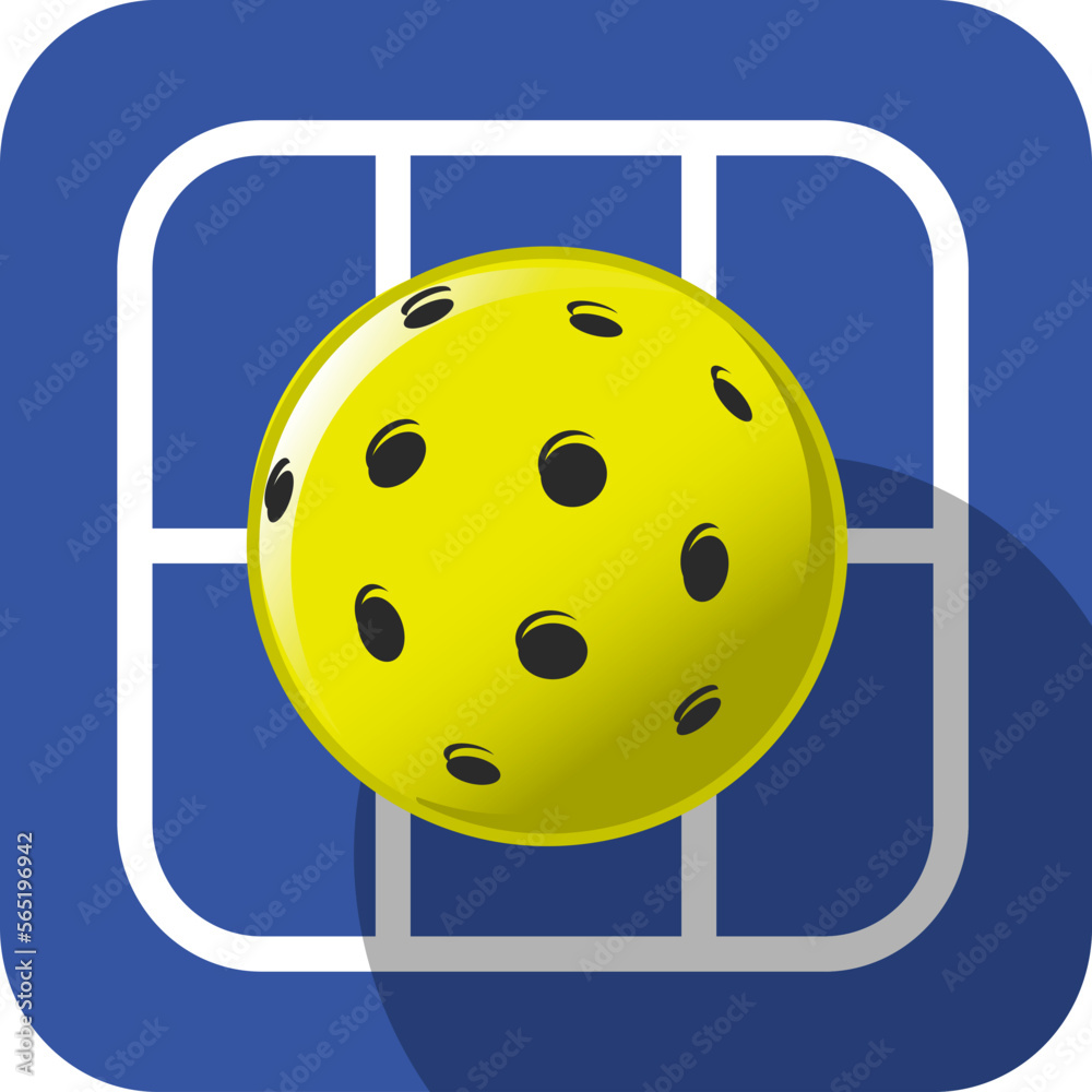 Premium editable vector file of 3D pickleball icon best for your ...