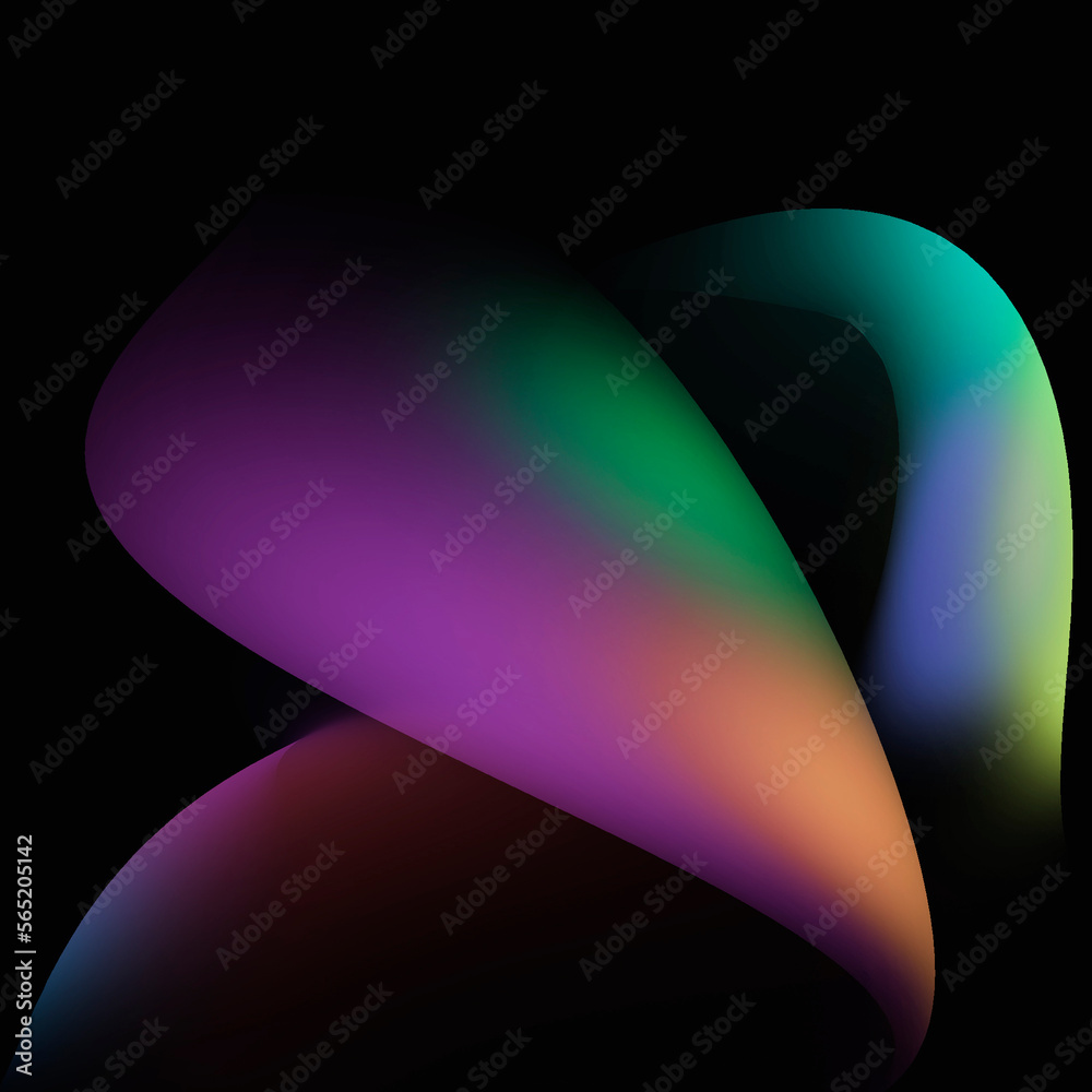 Fondo abstracto de colores difuminados neon ideal para portadas arte ...