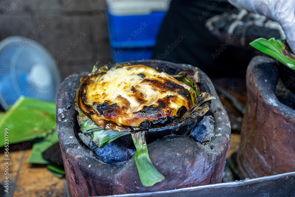 Popular Traditional Filipino Street Food bibingka Stock Photo | Adobe Stock