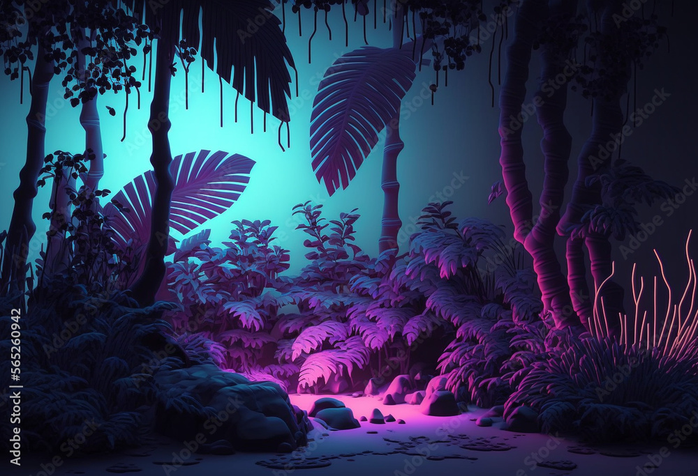 An AI-Generated Render of an Unprecedented Mystifying 3D Bioluminescent ...