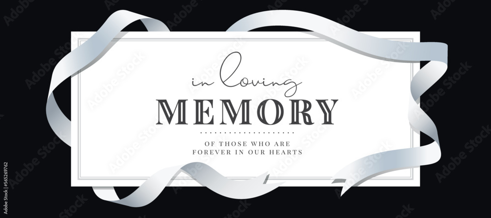 In loving memory of those who are forever in our hearts text in white ...