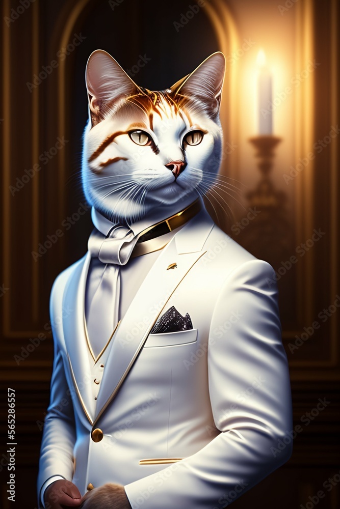 Cat In Suit