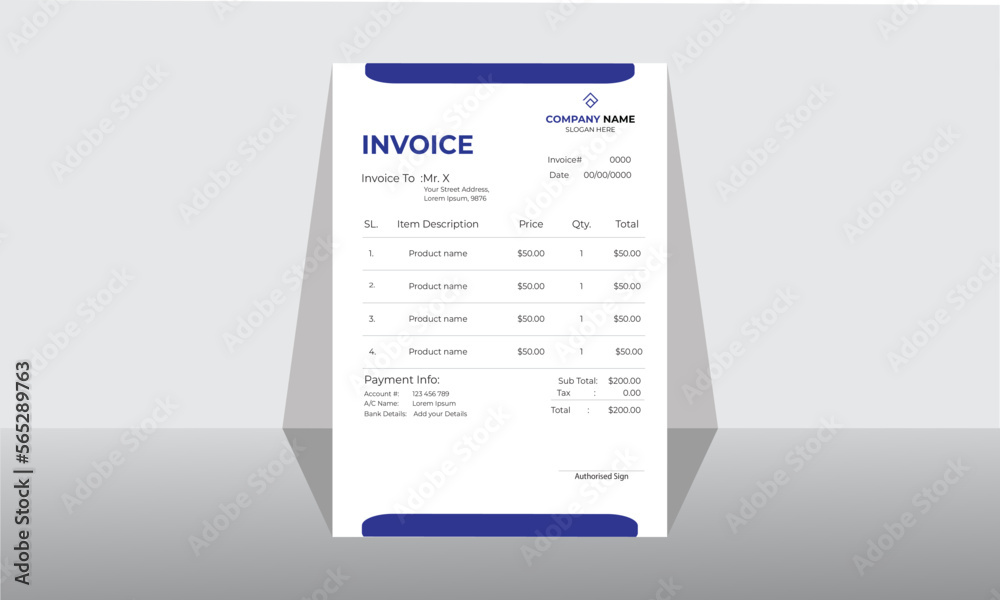 Invoice form template, Invoicing quotes design, payment agreement ...