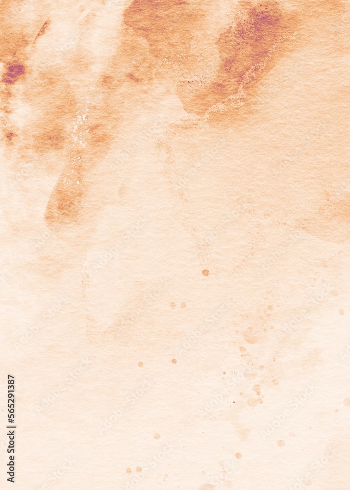 Earth tones abstract background, watercolor stains texture Stock ...