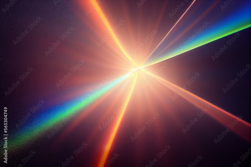 Dust scratch overlay. Light flare. Old film texture. Orange blue white ...