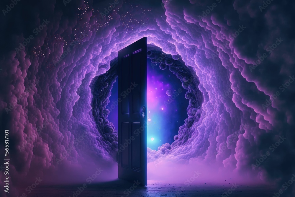 Fantasy temporary portal to another world ,made with Generative AI ...