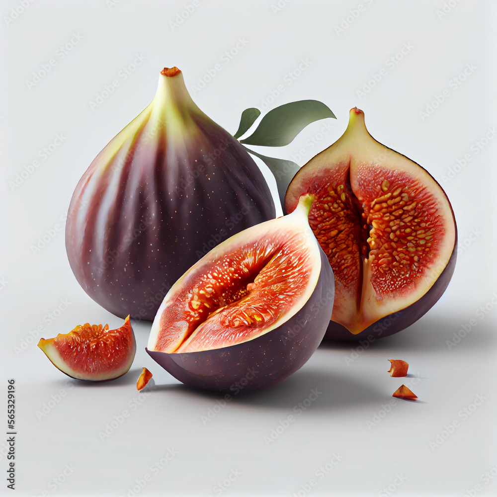 Figs | Figs with white background | Whole and cutted Figs | AI ...