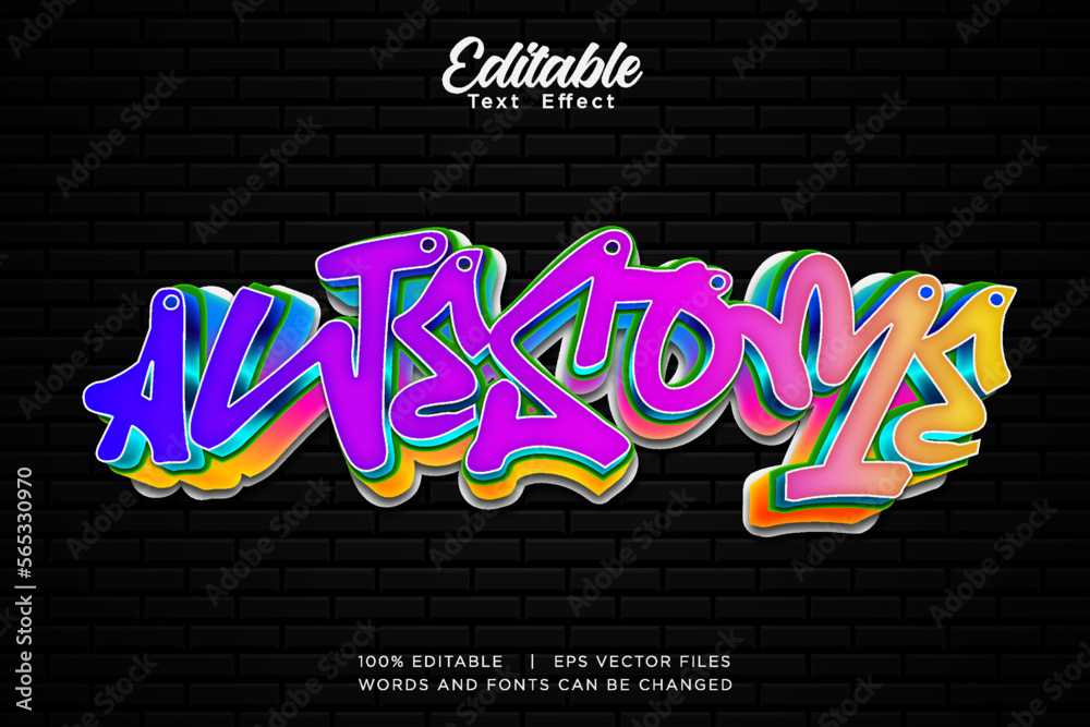 Graffiti Word Awesome